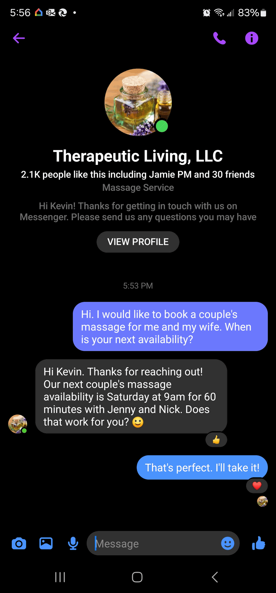 Request Appointment | Therapeutic Living